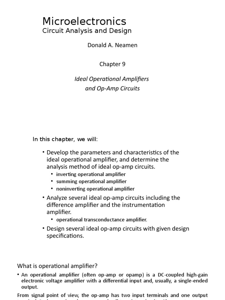 Microelectronics: Circuit Analysis and Design Donald A. Neamen | PDF ...