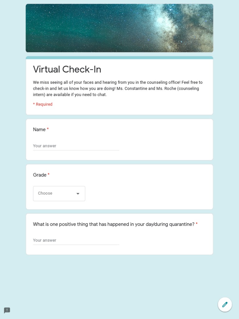 Counseling Check-In Form for Students | PDF | Career & Growth
