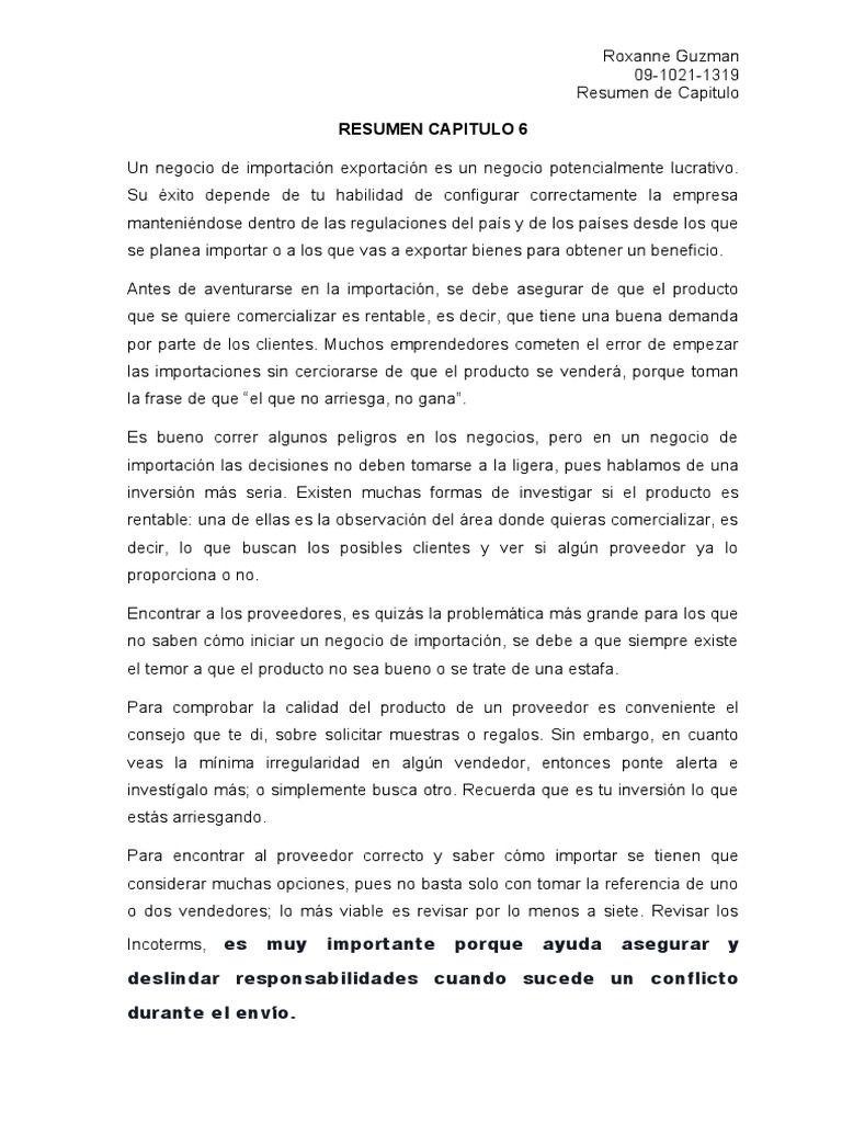 Resumen de Capitulo 6 - Roxane Guzman 091021319 | PDF | Marketing ...