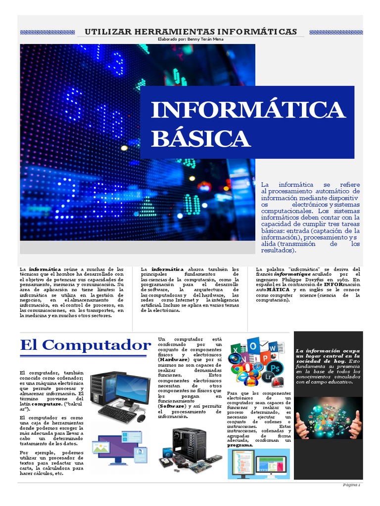 Informatica Basica | PDF | Periférico | Hardware de la computadora