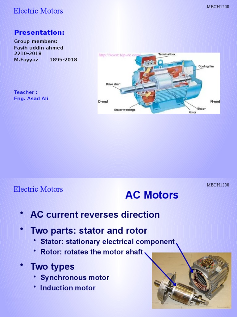 Understanding AC Motors and Their Types | PDF | Electric Motor ...