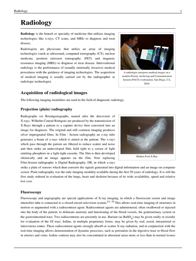 Radiology PDF | PDF | Radiology | Medical Imaging