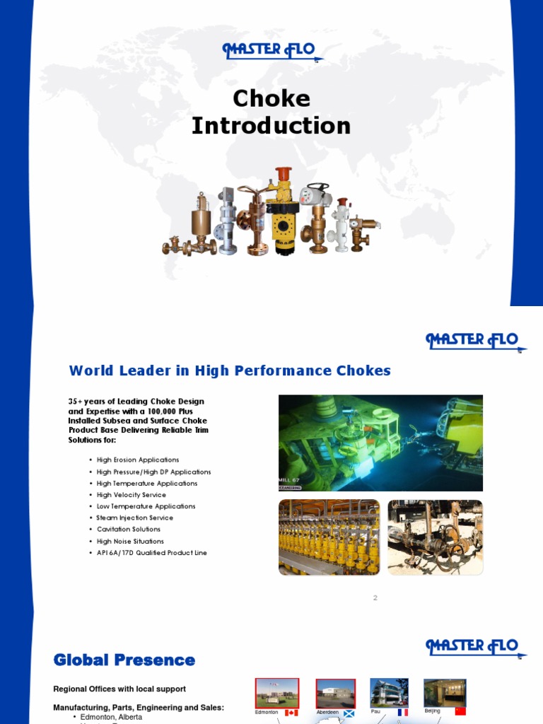 Choke Valve Overview and Applications | PDF | Valve | Actuator