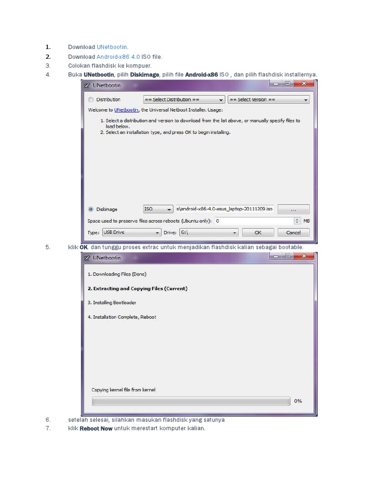 Cara Instal Android Di Flask Disk | PDF | Game & Aktivitas | Komputer
