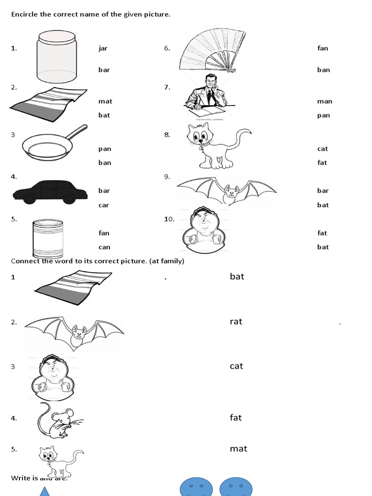 Encircle The Correct Name of The Given Picture | PDF