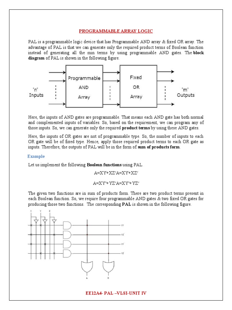 Programmable Array Logic | PDF
