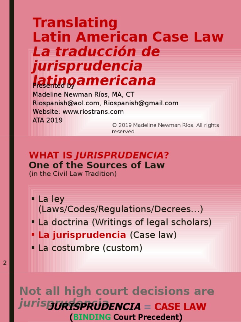 Case Law Presentation ATA 2019 Final | PDF | Public Law | Judiciaries