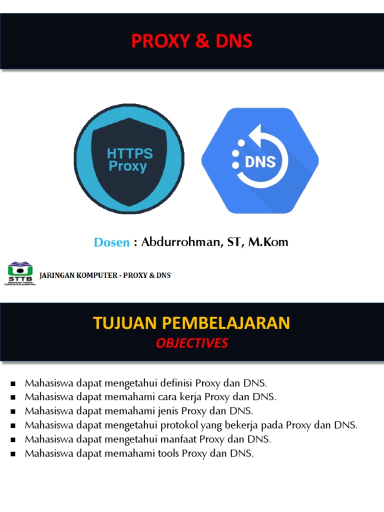 Pertemuan 13 - Proxy & DNS Server-1 | PDF | Komputer