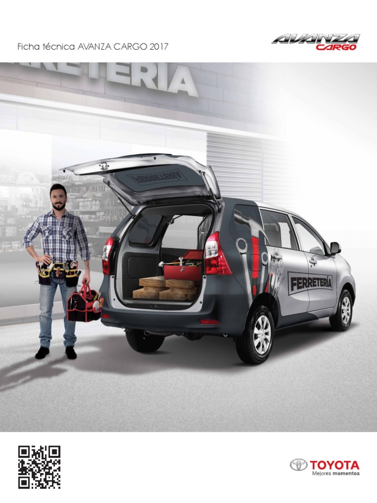 Ficha técnica del Toyota AVANZA CARGO 2017: Especificaciones detalladas ...