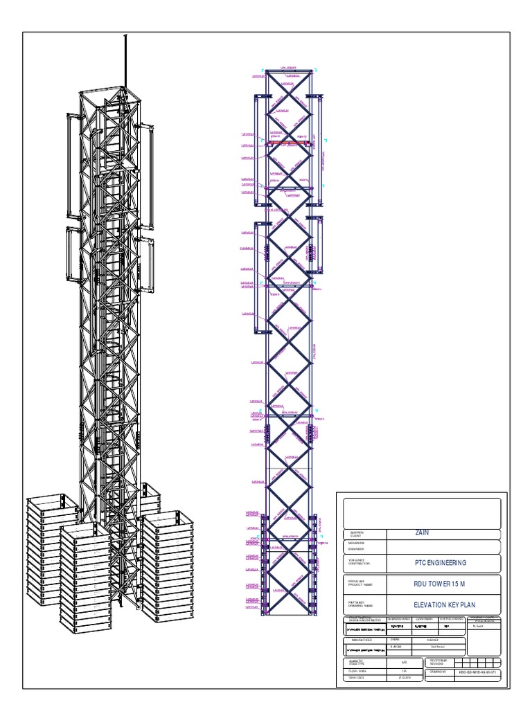 15m RDU Tower Drawings-Assembly Drawing | PDF | Economic Sectors | Business