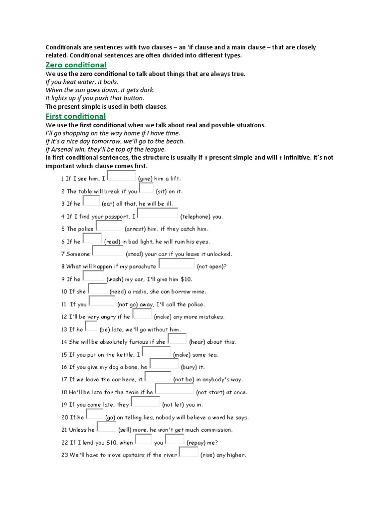 Conditionals | PDF | Linguistic Morphology | Language Mechanics