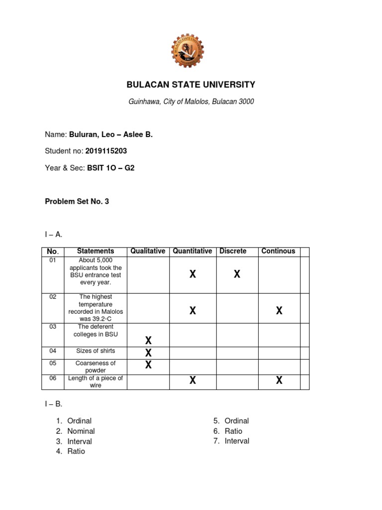 MMW - Problem Set | PDF | Sampling (Statistics) | Analysis