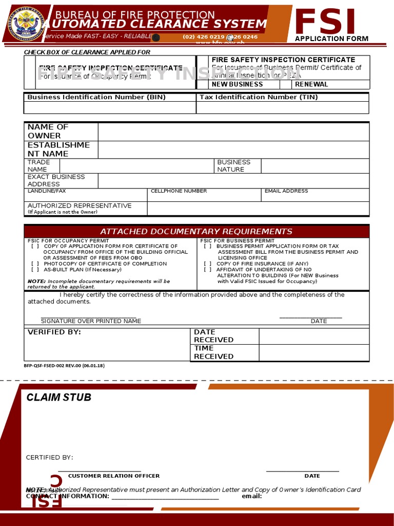 FSED 002 - Application Form FSIC | PDF | Identity Document | Government ...
