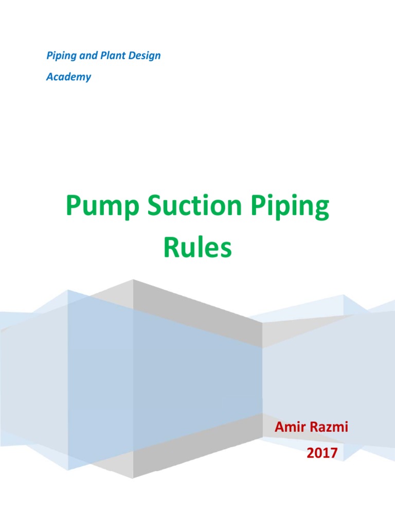 Pump Suction Piping Rules | PDF