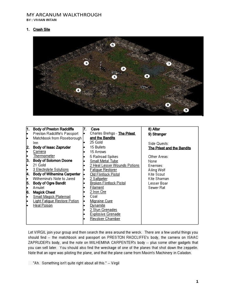 Arcanum Walkthroug - by Intan | PDF | Elf (Dungeons & Dragons) | Nature