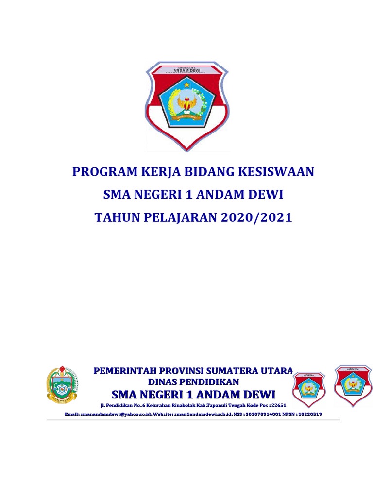 Program Kesiswaan SMA 2020/2021 | PDF