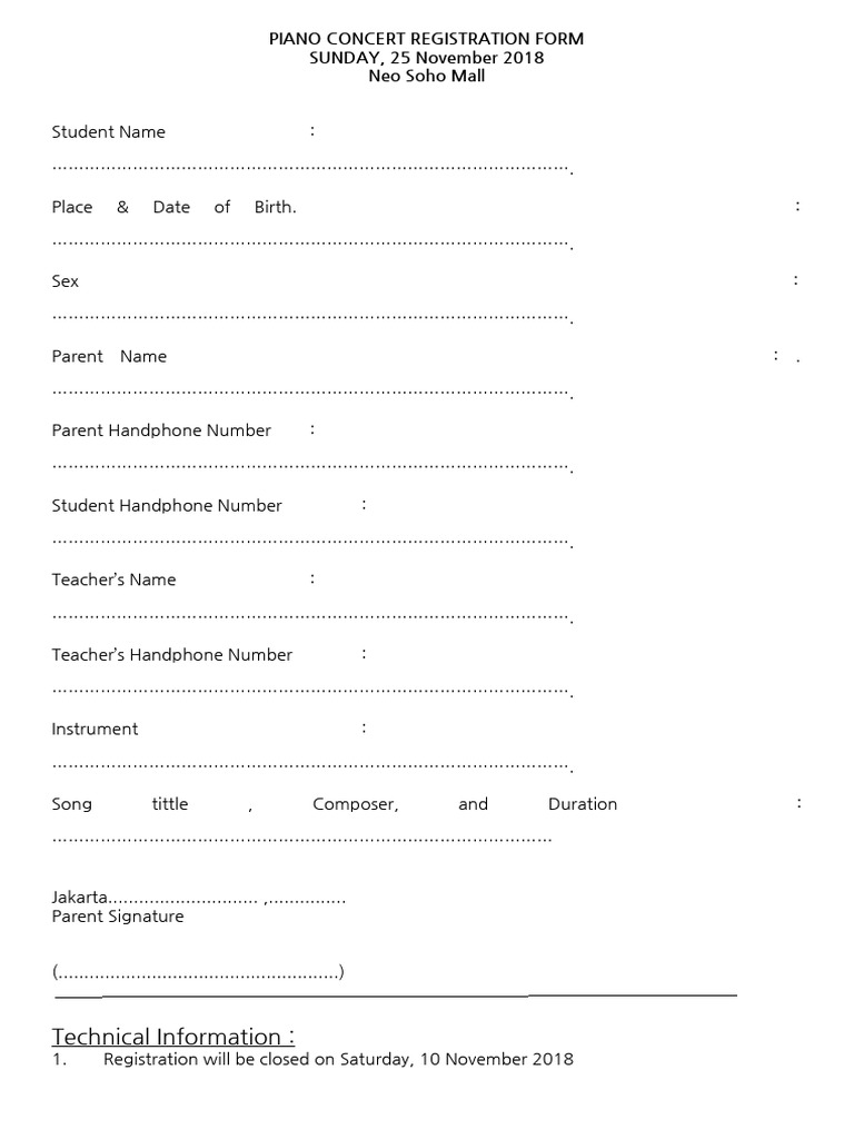 Form Pendaftaran 1 | PDF