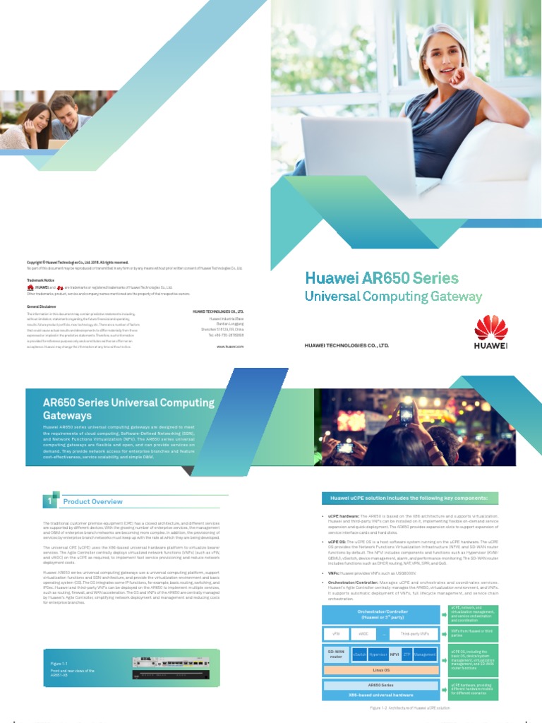 Huawei AR650 Series Universal Computing Gateway Datasheet | PDF ...
