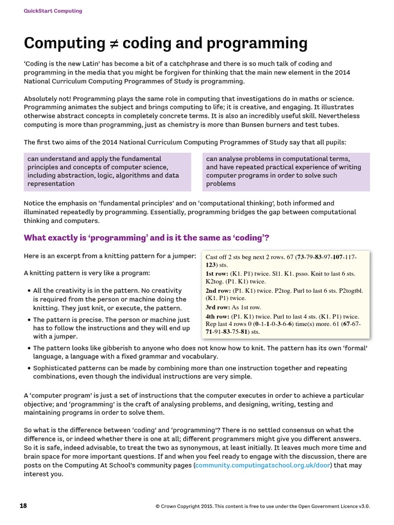 What Exactly Is Programming' and Is It The Same As Coding'? | Download Free PDF | Computer ...