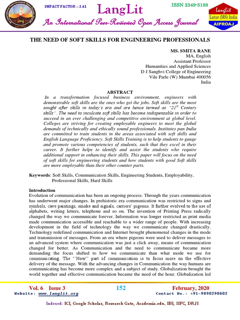 Ms. Smita Rane | PDF | Skill | Empathy