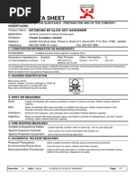 MSDS of Petrol | PDF | Toxicity | Prevention