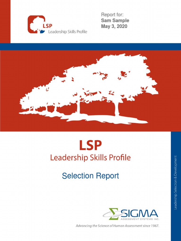 Selection Report: Sam Sample May 3, 2020 | PDF | Percentile ...