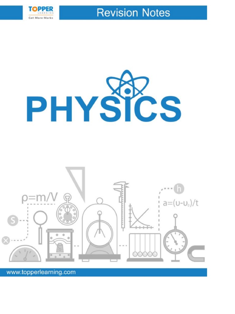 Motion in A Straight Line Revision Notes For CBSE Class 11-Science ...