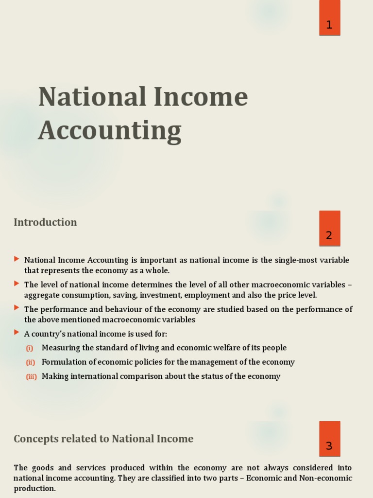 National Income Accounting Overview | PDF | Measures Of National Income ...