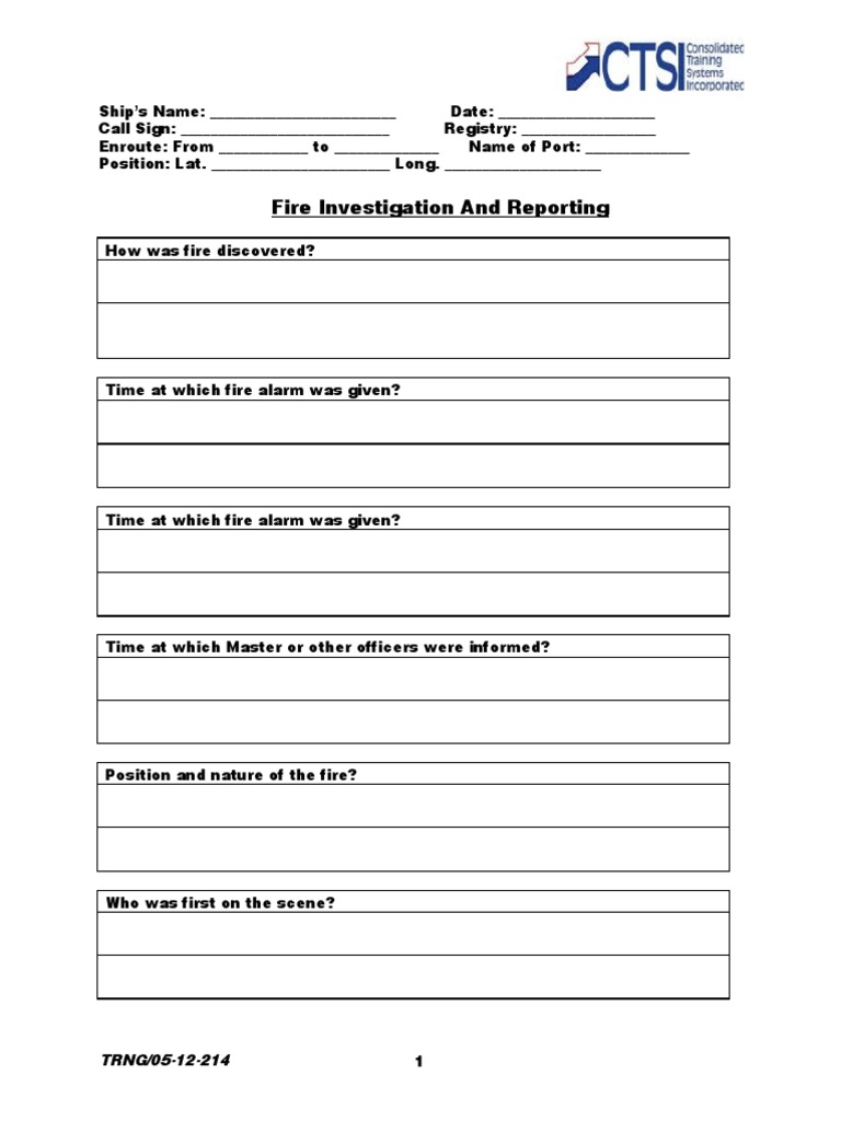 Aff Fire Investigation Report | PDF | Science & Mathematics