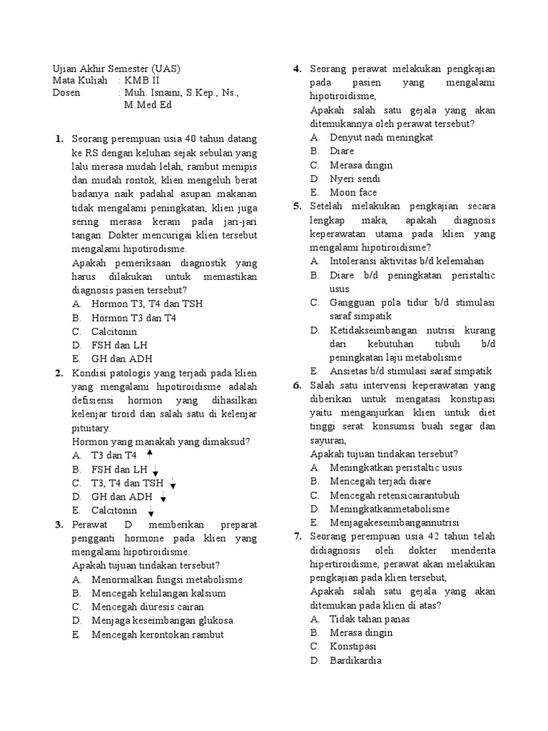 Soal KMB II | PDF