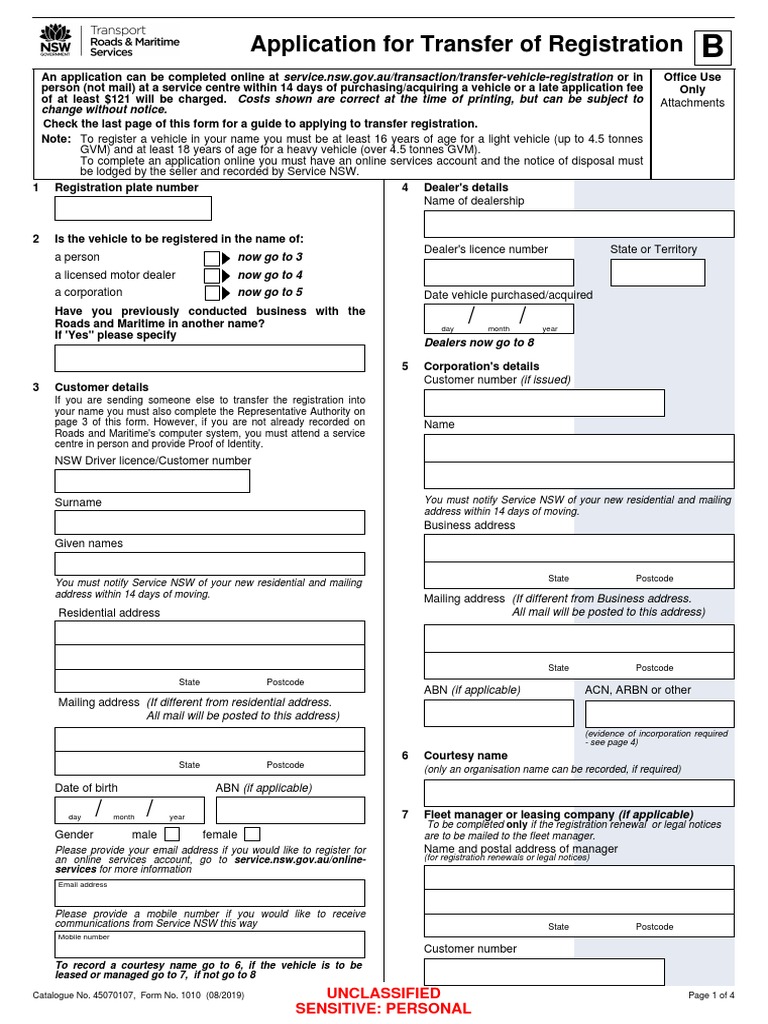 Transfer of Reg PDF | Download Free PDF | Vehicle Registration Plate ...