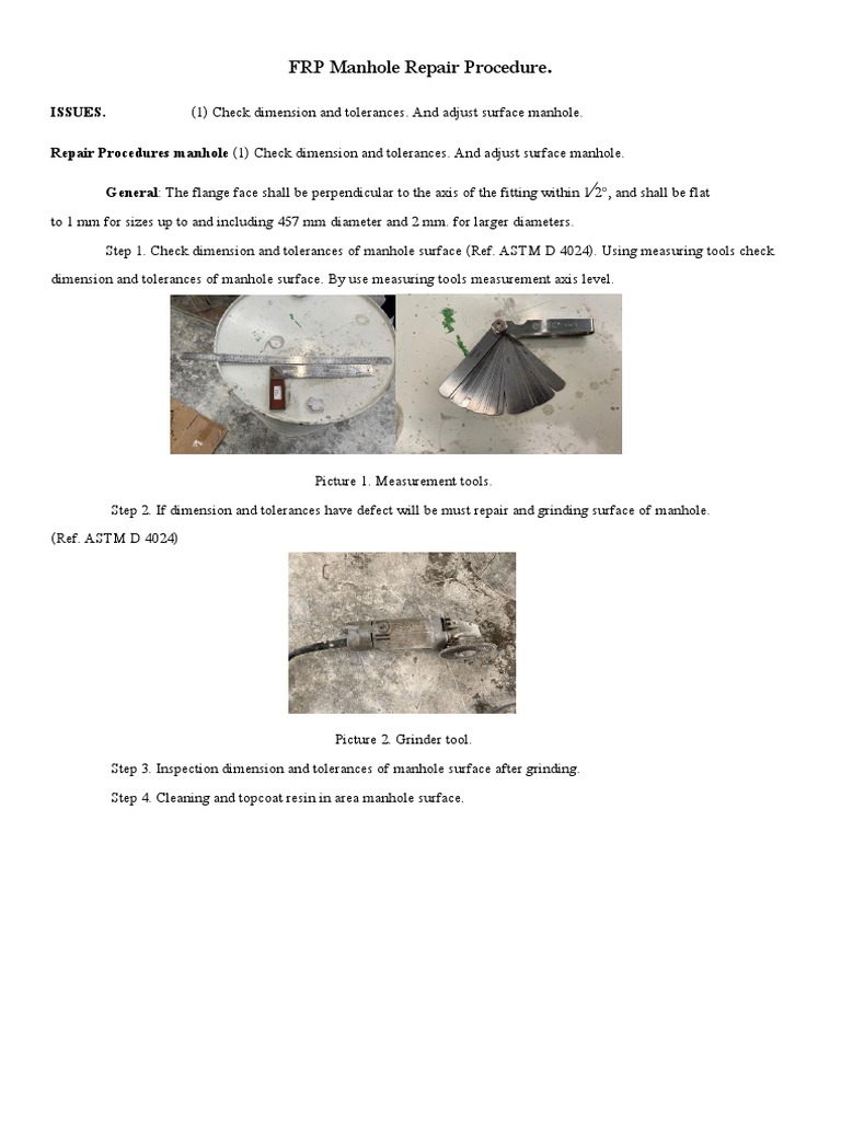 FRP Flange Repair Procedure. | PDF