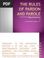 Board of Pardons and Parole Rules | PDF | Pardon | Parole