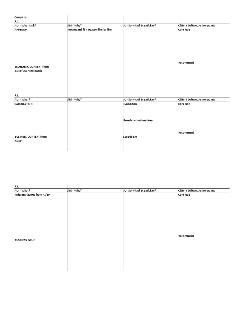 ACA Case Study Plan For Exams | PDF | Audit | Financial Statement