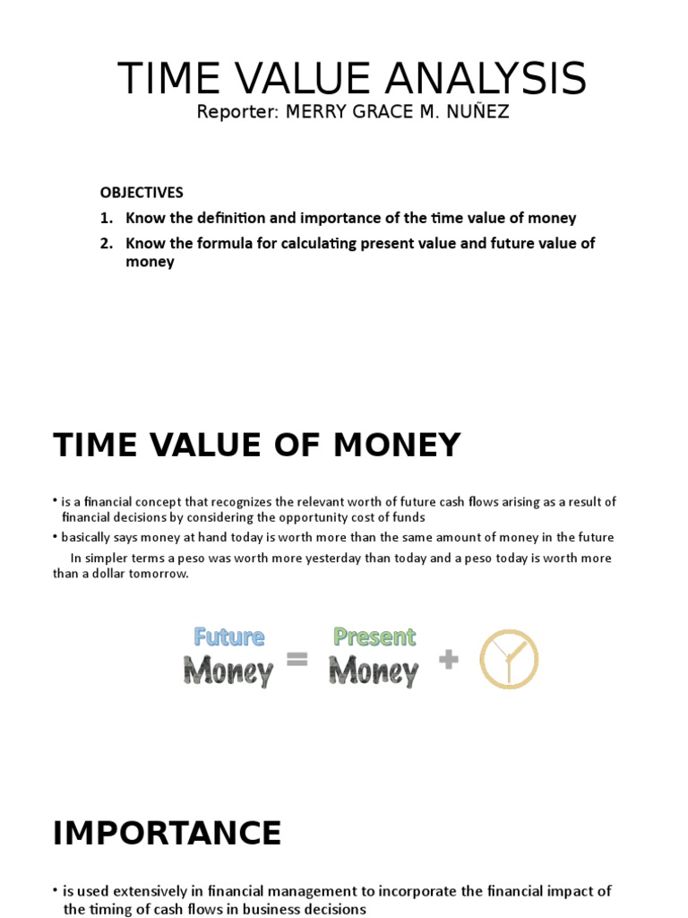 Time Value Analysis | PDF