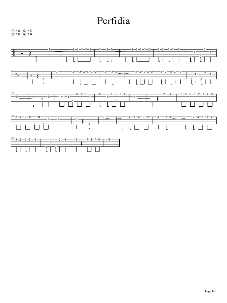 Perfidia PDF | PDF