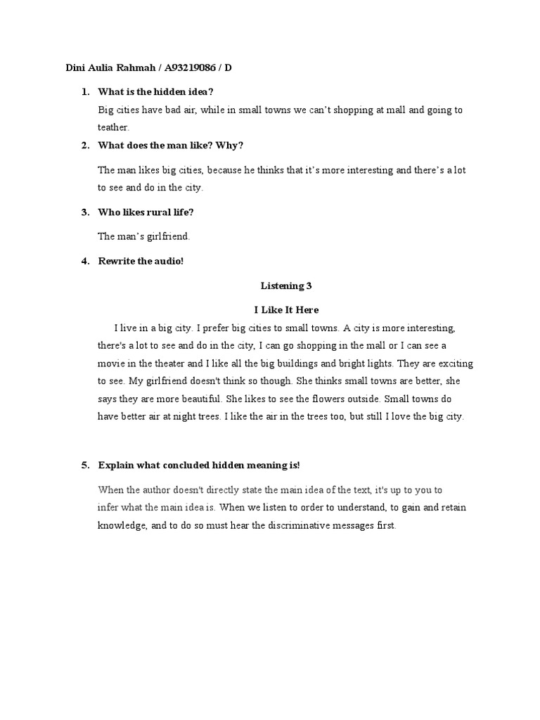 Effective Listening Text | PDF