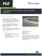 F-Shape Concrete Safety Barrier Guide | PDF | Road Surface | Concrete