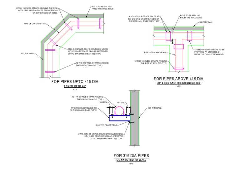 Pipe Strap Support Near Bend - V1 | PDF | Pipe (Fluid Conveyance) | Joining