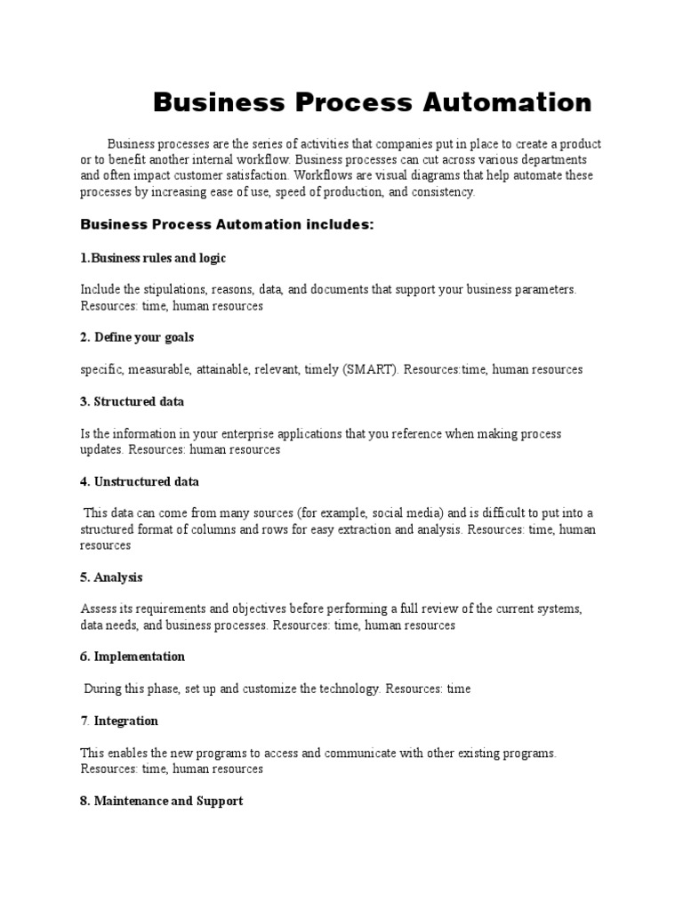 Business Process Automation Project | PDF | Business Process | Automation