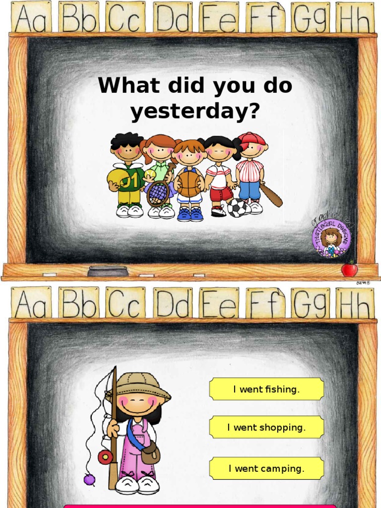 P3-L2-MAT3 What Did You Do Yesterday | PDF | Cooking, Food & Wine | Mystery, Thriller & Crime ...