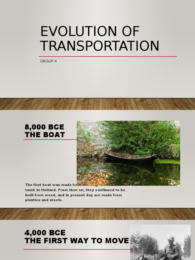 Evolution of Transportation | PDF