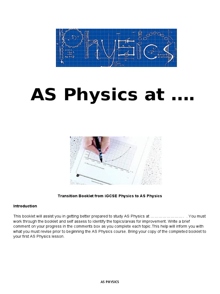 AS Physics Transition Guide Booklet | PDF | Observational Error ...