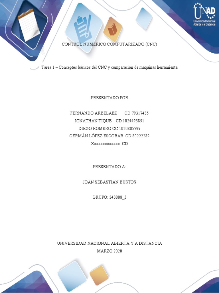 Comp1lación Tarea CNC-1 | PDF | Control numerico | Mecanizado