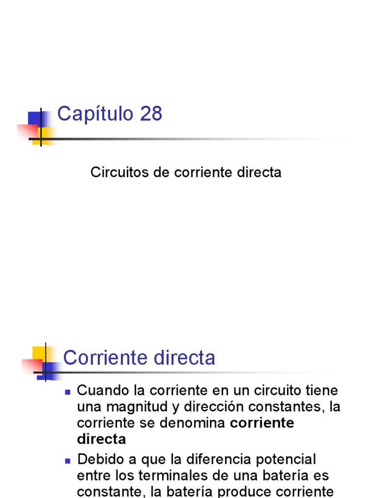 Aula 1 - Circuitos de Corriente Directa | PDF | Resistencia Eléctrica y ...