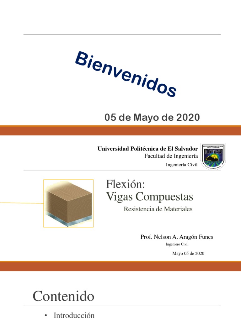 Vigas Compuestas 05-50-2020 | PDF | Doblar | Resistencia de materiales
