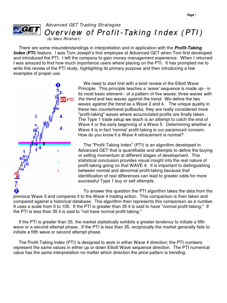 Understanding the Profit-Taking Index | PDF | Business