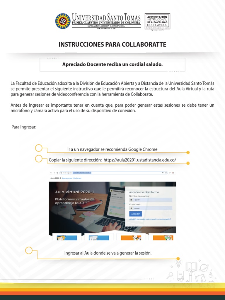 2020 - Tutorial2 Collaborate | PDF | Videotelefonía | Salón de clases