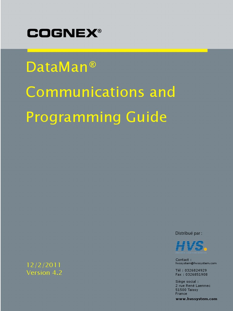 Dataman® Communications and Programming Guide: Distribué Par | PDF | Ip ...