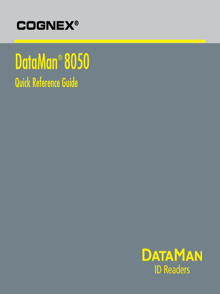 Dataman 8050 Manual | PDF | Usb | Electrical Connector